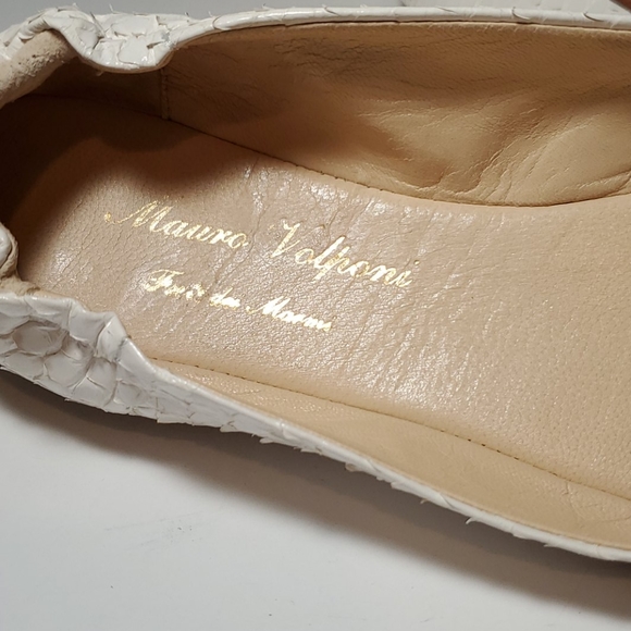 Mauro Volponi | Shoes | Mauro Volponi White Snake Ballet Flat | Poshmark